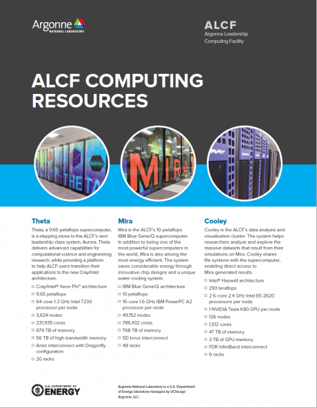ALCF Computing Resources | Argonne Leadership Computing Facility